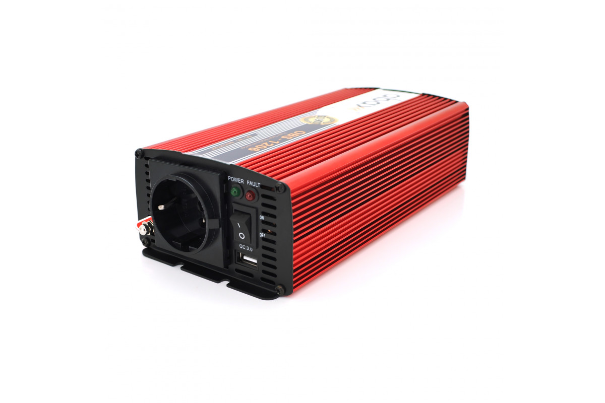 Voltage inverter ABAX OBS-1206 with correct sine wave, 600W, 12/220V, 1 ...